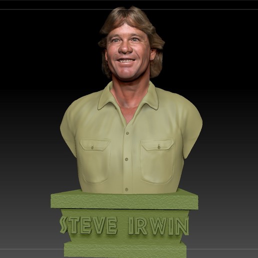 Download STL file Steve Irwin the Crocodile Hunter • 3D print object ...