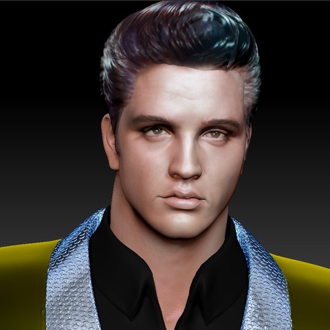 Download STL file Elvis Presley The King bust • 3D printer template ・ Cults