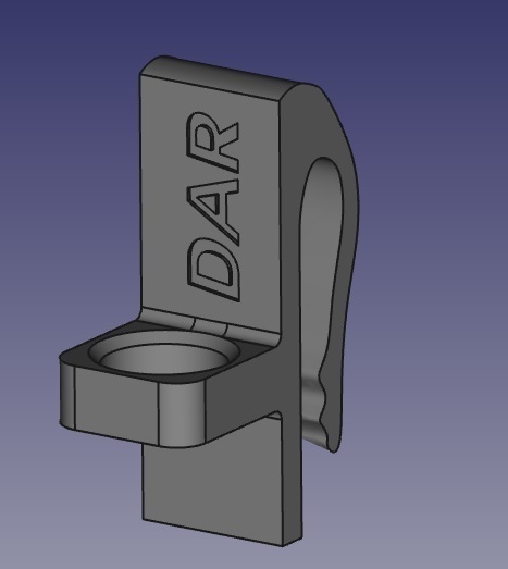 Free STL file Minimalist Tee key belt clip 🔑・3D printer design to ...