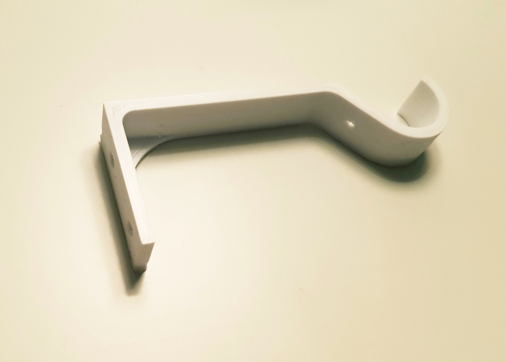 Free 3D file Simple curtain bracket・Object to download and to 3D print ...