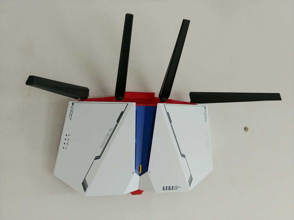 Free STL file ASUS RT-AX82U router wall mount・3D print object to ...
