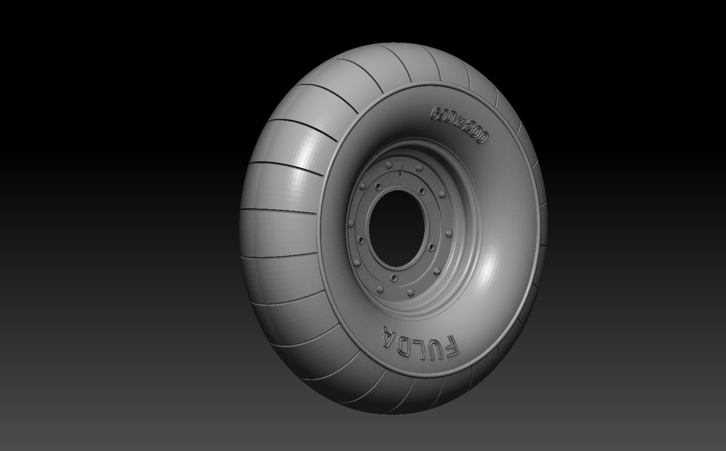 OBJ file SPARE WHEEL FULDA FOR VW KÜBELWAGEN・3D print object to ...