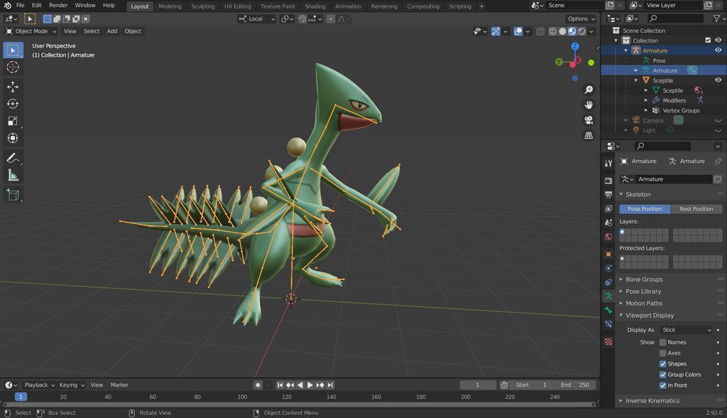 Free STL file Sceptile Figurine・3D print design to download・Cults