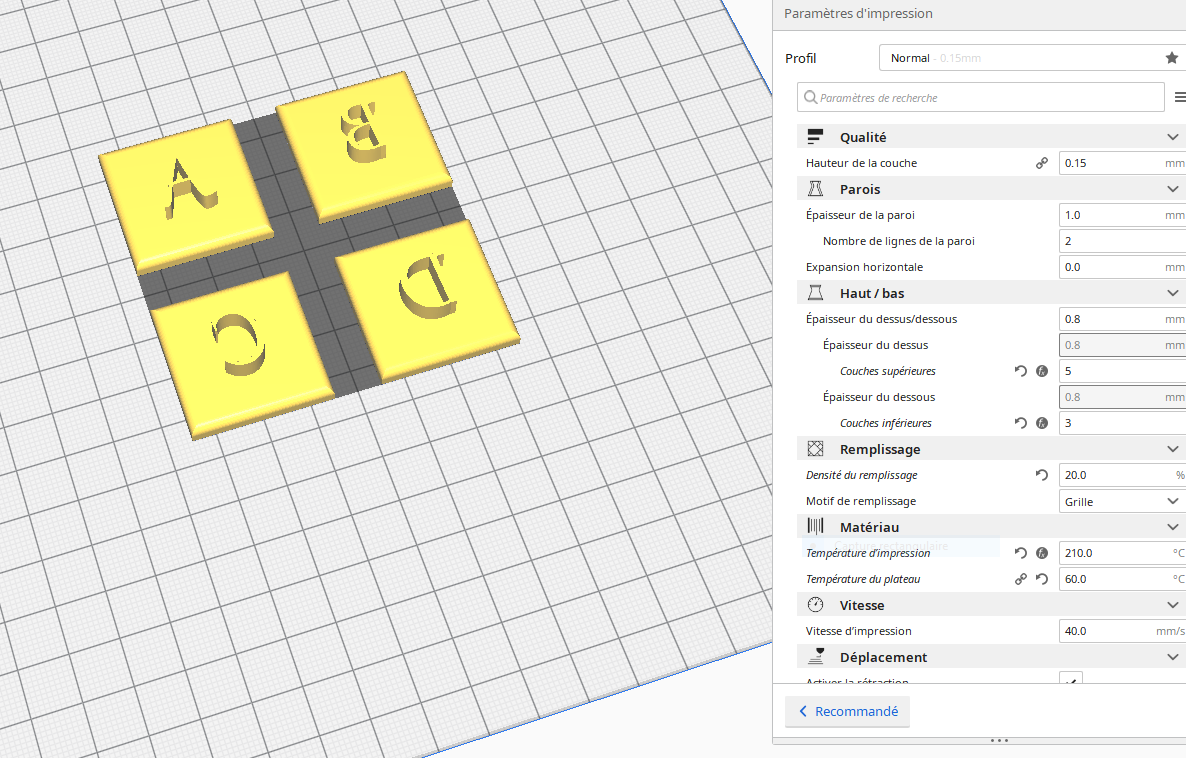 STL file letters alphabet stamp・3D printer design to download・Cults