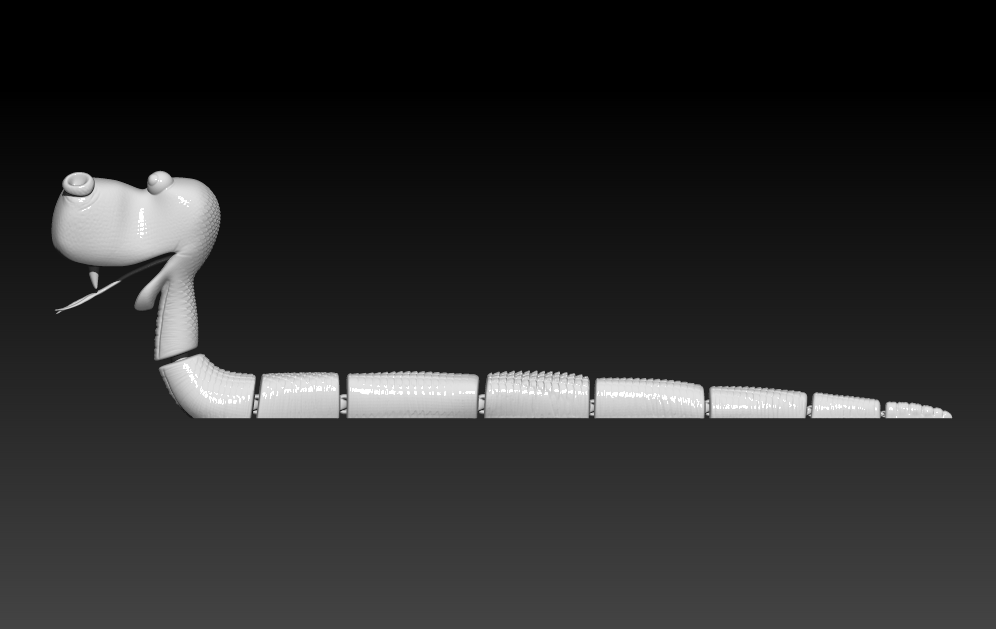 Free STL file Articulated Snake Print In Place 🐍・3D printer design to ...