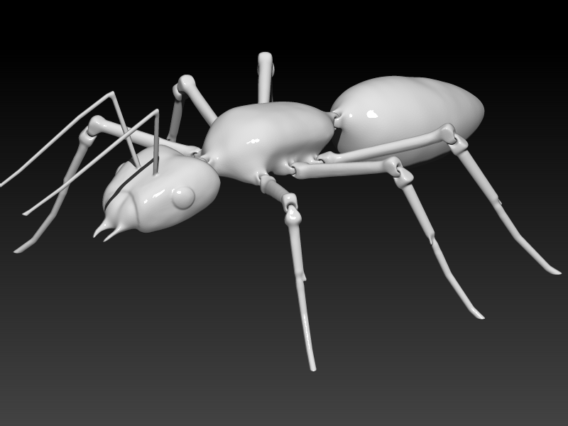 Free STL file Articulated Ant・Design to download and 3D print・Cults