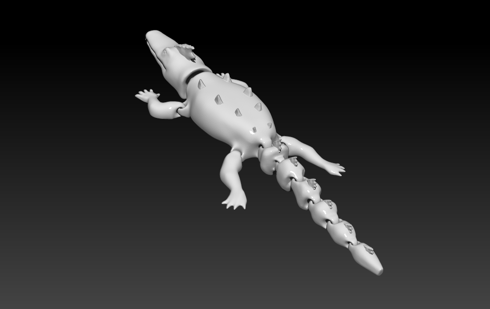 Free STL file Articulated Crocodile Print In Place・Model to download ...