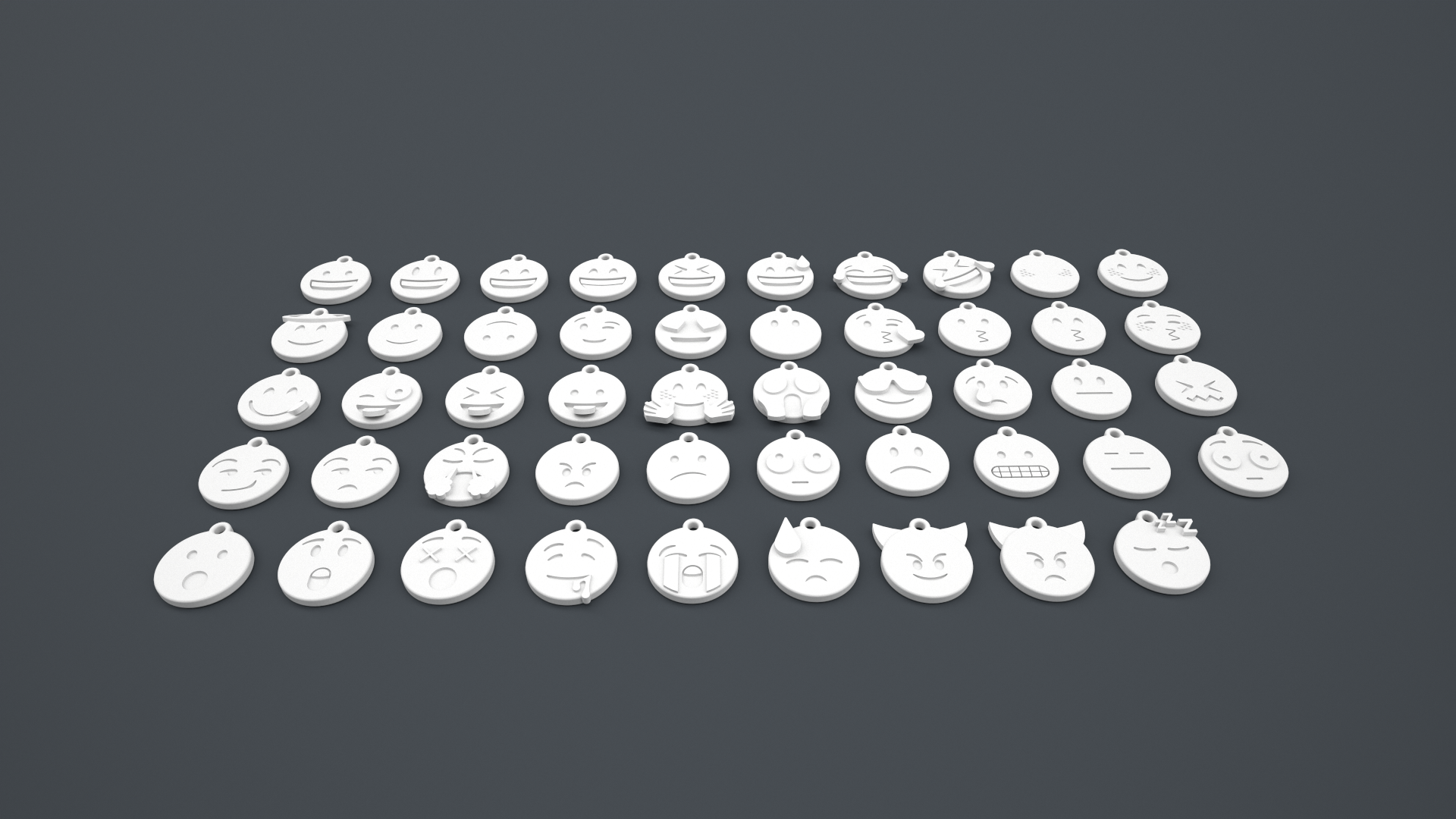 Free STL file Pack Of 49 Emojis Keychain ( SPICE UP YOUR MOOD ) 🗝️・3D ...