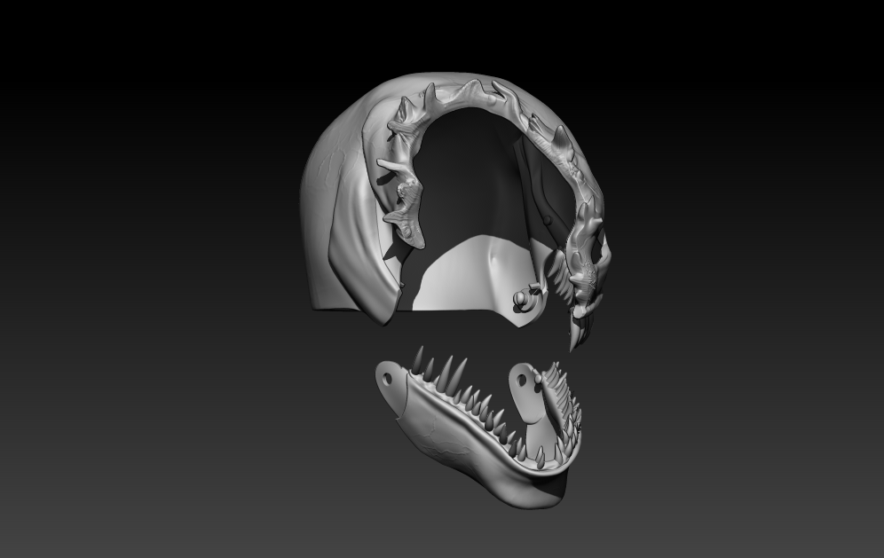 Free STL file Articulated Venom Mask 👹・Model to download and 3D print・Cults