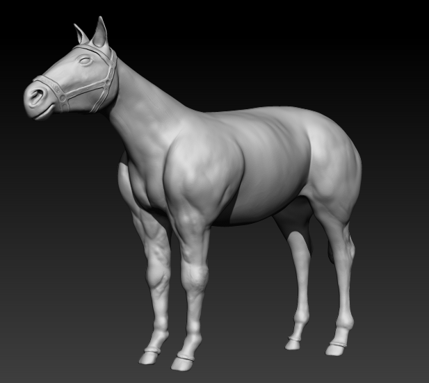 Free OBJ file Horse・3D printing model to download・Cults
