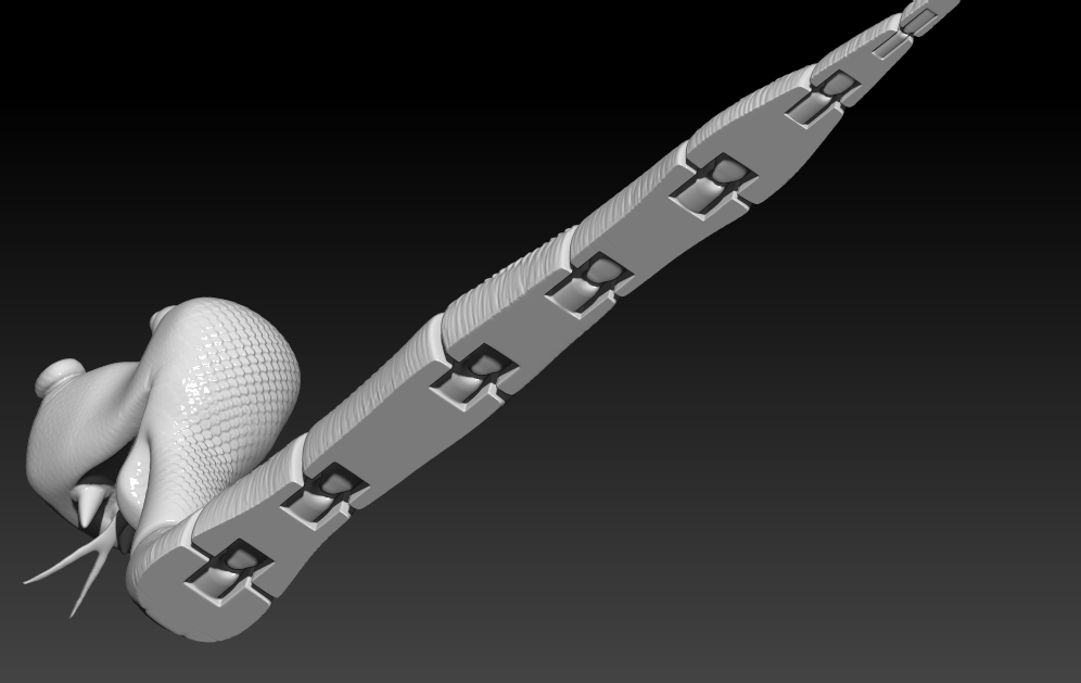 Free STL file Articulated Snake Print In Place 🐍・3D printer design to ...