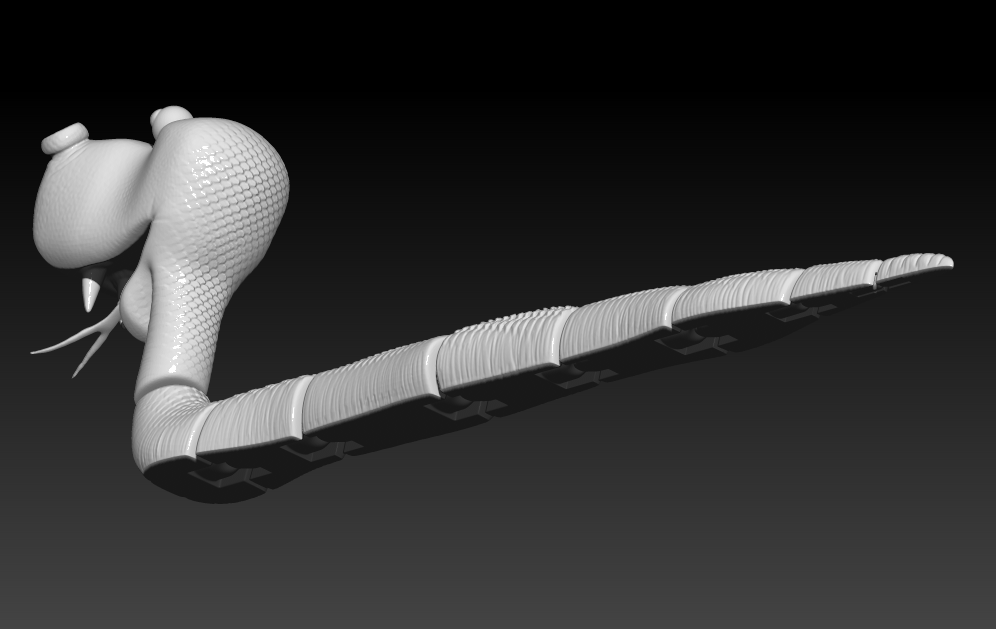 Free STL file Articulated Snake Print In Place 🐍・3D printer design to ...