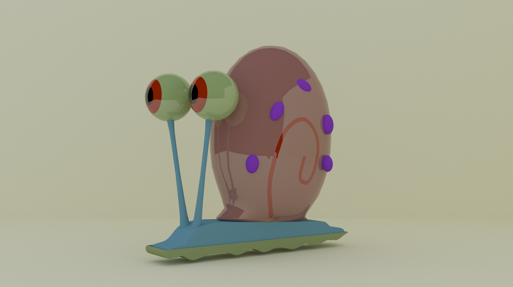 OBJ file Gary the snail・3D printer model to download・Cults