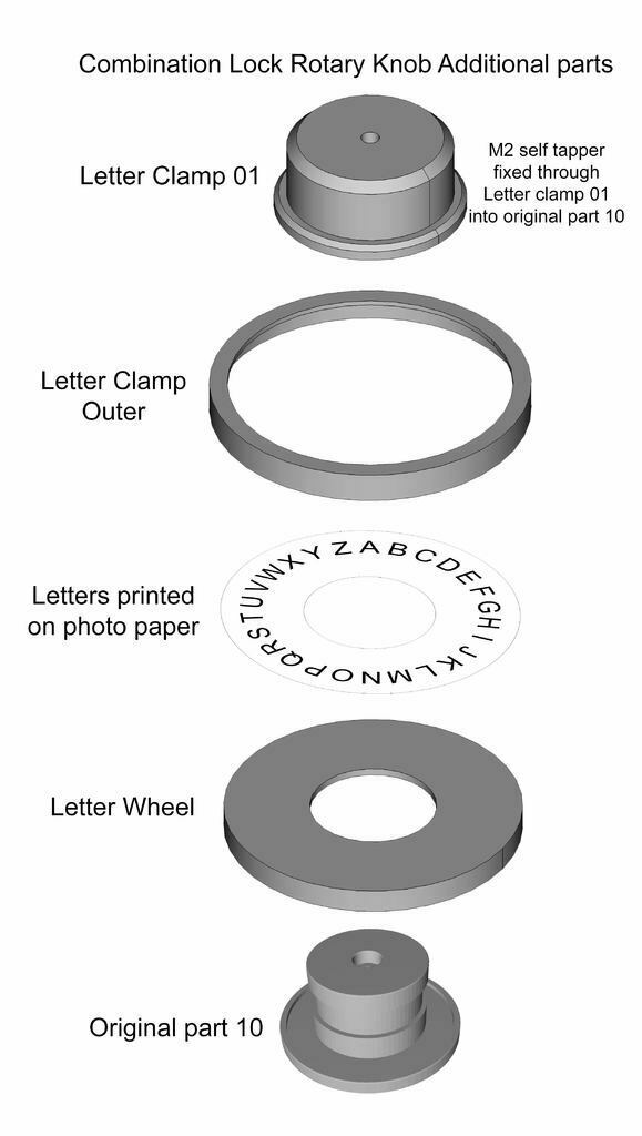 Free 3D file Combination Lock Large knob and lock case/mount 🔒・Model to ...