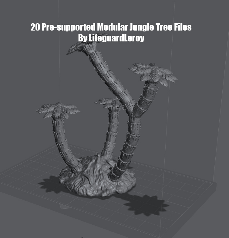 3D file Modular Jungle Tree Pack 1・3D printer design to download・Cults