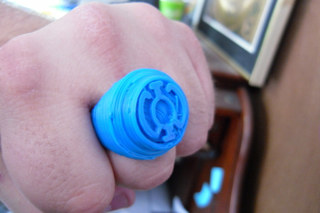 Free 3D file Blue Lantern Ring・3D print model to download・Cults