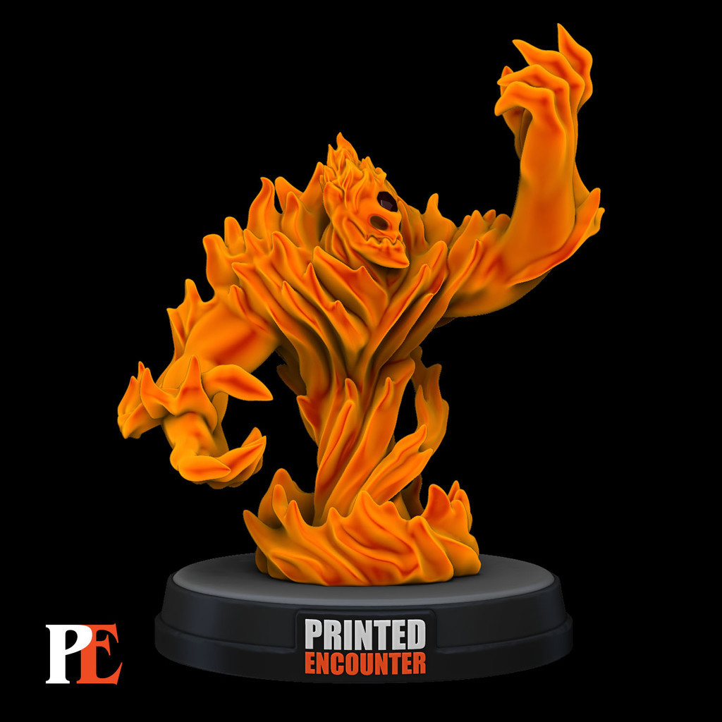 Free 3D file Fire Elemental 🔥・Design to download and 3D print・Cults