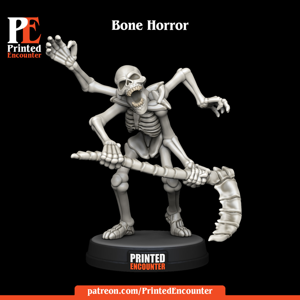 Free STL file Bone Horror / Skeletal Monstrosity・3D printer model to ...
