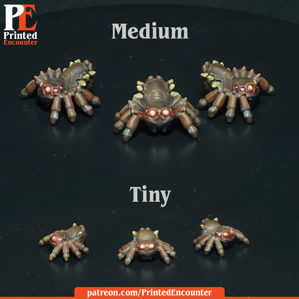 Free STL file Giant Spiders 🎲・Design to download and 3D print・Cults