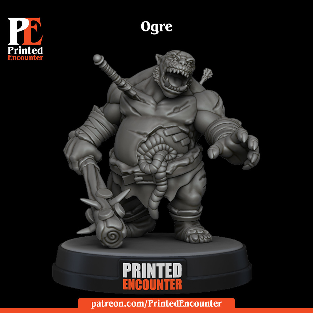 Free STL file Ogre Zombie・3D printer model to download・Cults