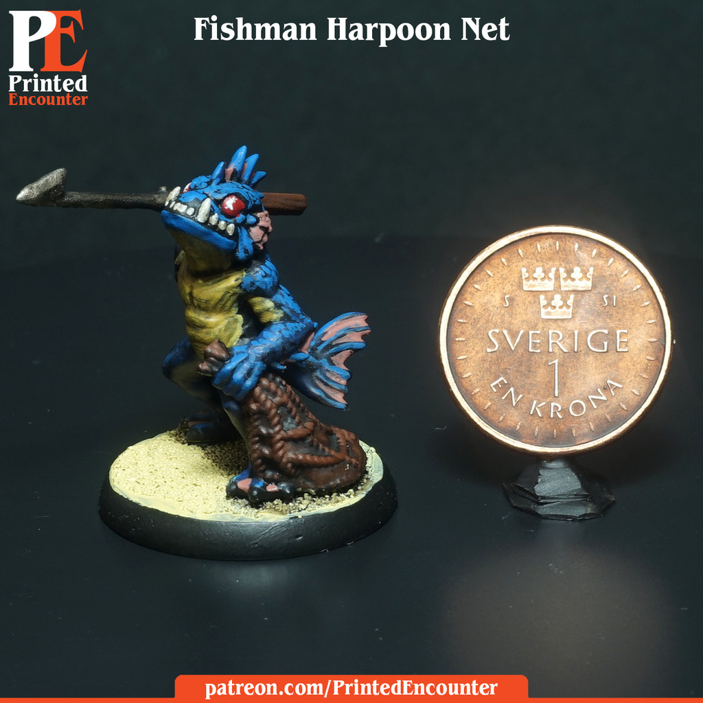 Free STL file Fishman Harpoon & Net・Template to download and 3D print・Cults