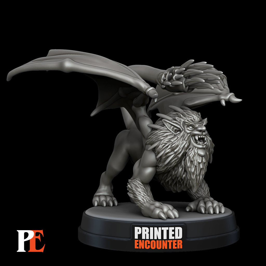 Free 3D file Manticore 🎲・3D printable object to download・Cults