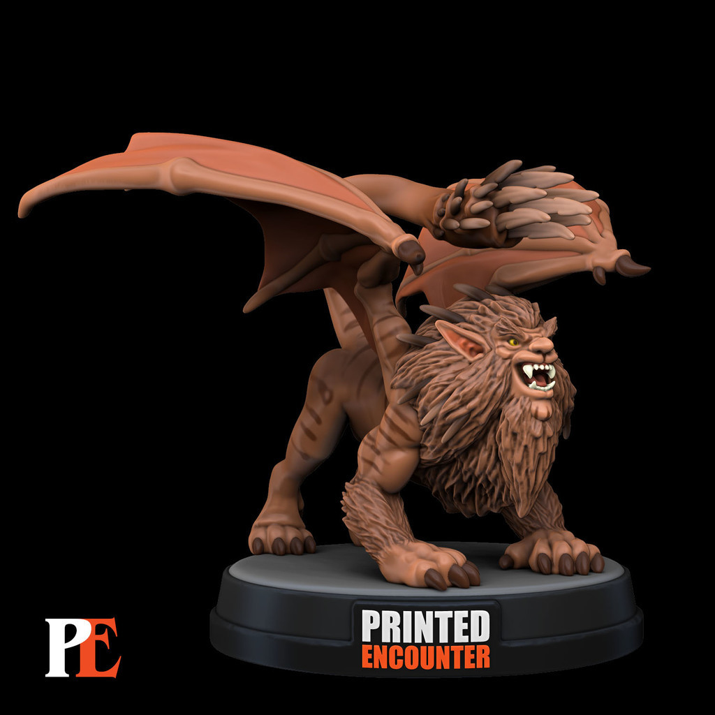 Free 3D file Manticore 🎲・3D printable object to download・Cults