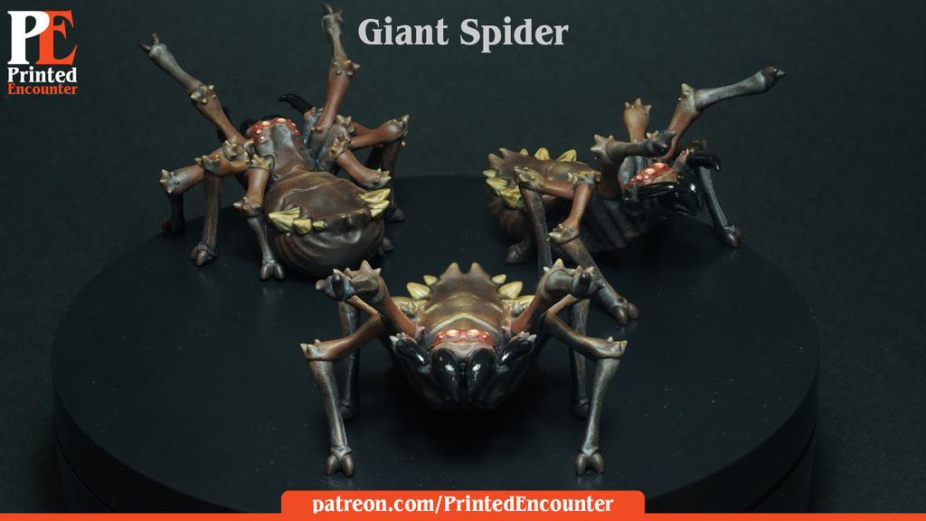 Free STL file Giant Spiders 🎲・Design to download and 3D print・Cults