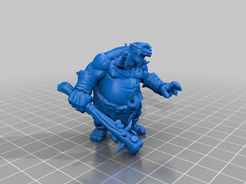 Free STL file Ogre Zombie・3D printer model to download・Cults