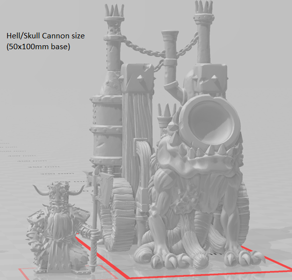 STL file Skull/Hell/Ass Cannon for Chaos armies・3D print design to ...