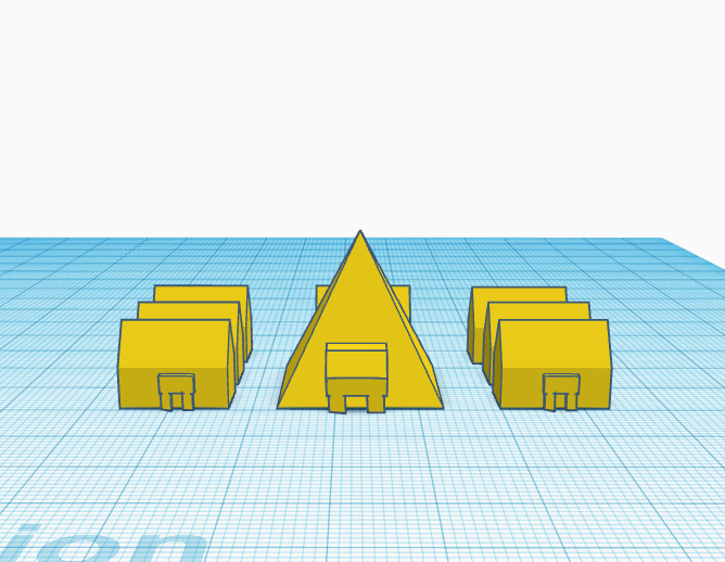 Fichier STL gratuit pyramide et maison 🏘️・Modèle à télécharger et à imprimer en 3D・Cults