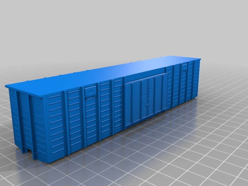 Free 3D file SZHD/RZHD boxcar 1:87 (H0) 🛤️・Template to download and 3D print・Cults
