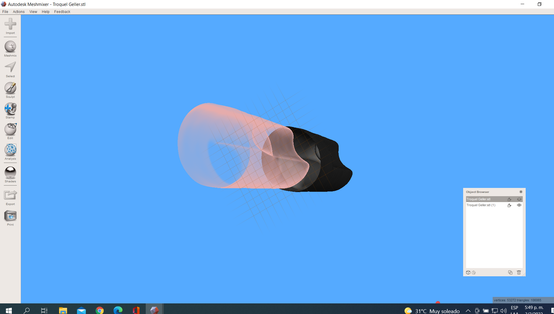 STL file Die for Geller Model・3D printer design to download・Cults