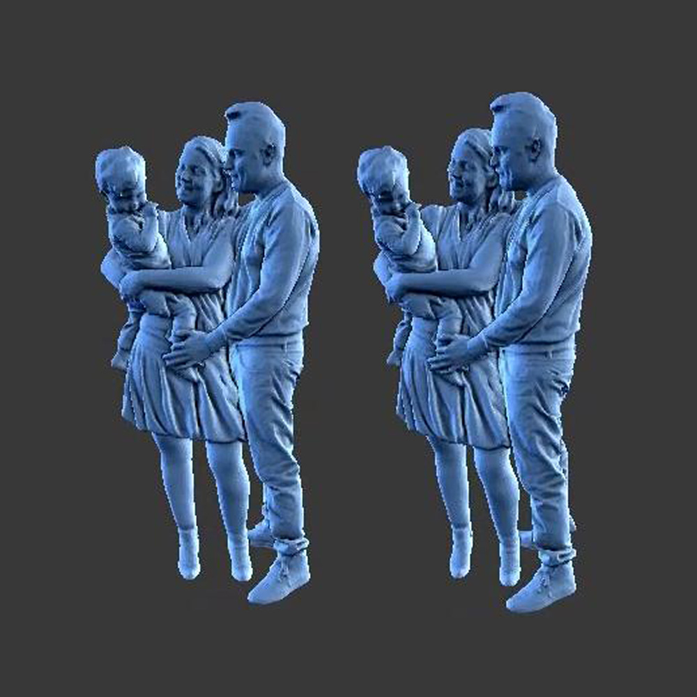 STL file CHARACTER FIGURE FAMILY P03・3D printer design to download・Cults