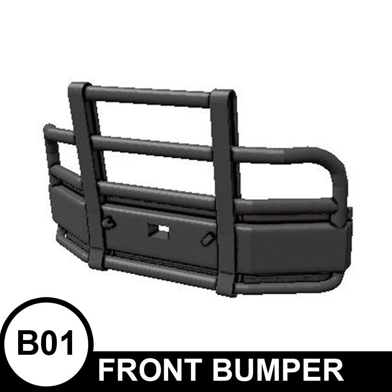 STL file CUSTOM PART FRONT BUMPER B01・3D printing idea to download・Cults
