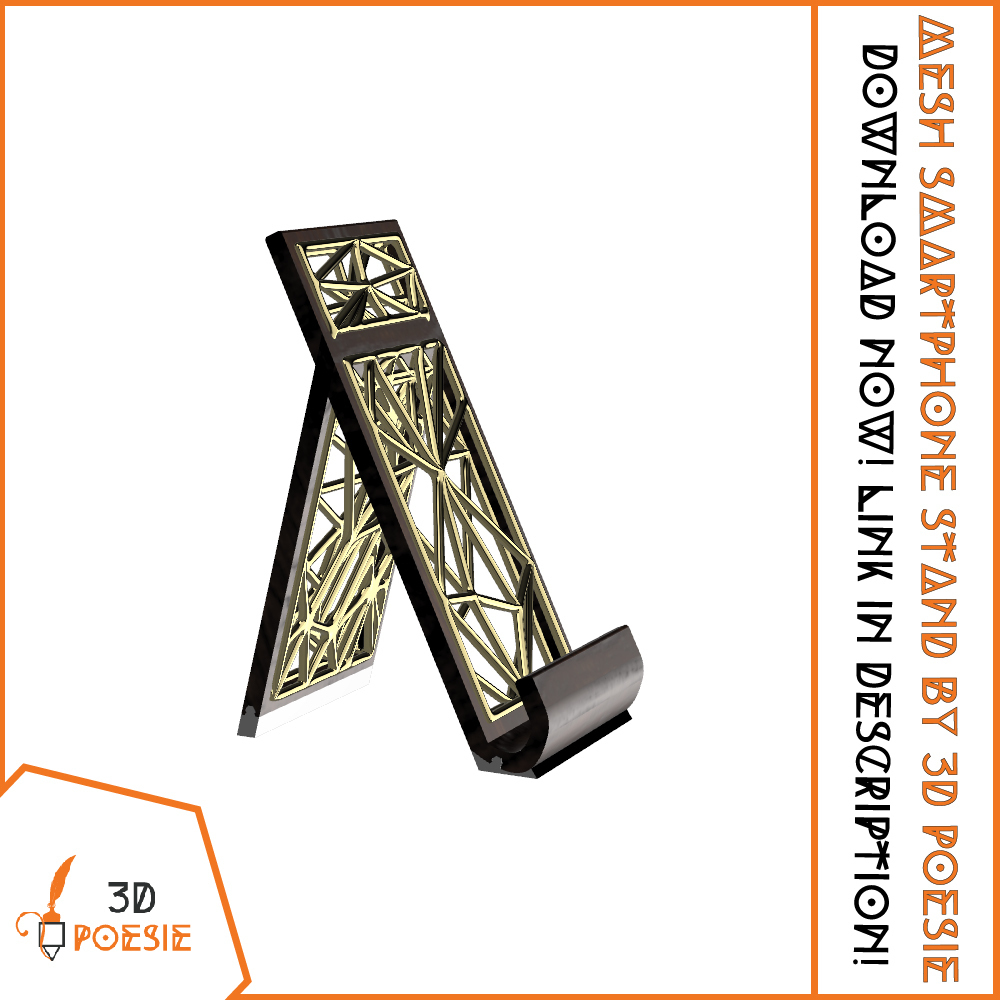 Free 3D file Mesh Smartphone Stand by 3D Poesie・3D printer model to ...