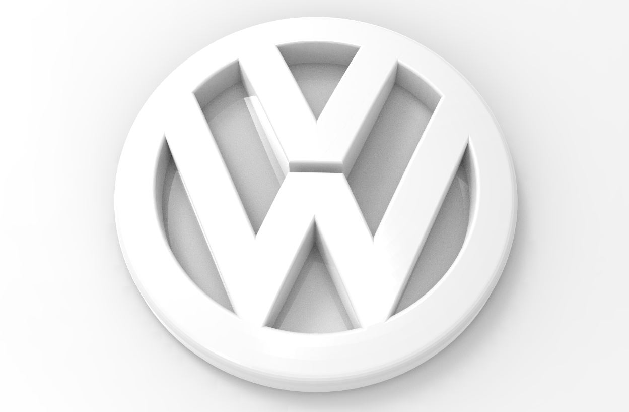 STL file Logo - VolksWagen・Model to download and 3D print・Cults