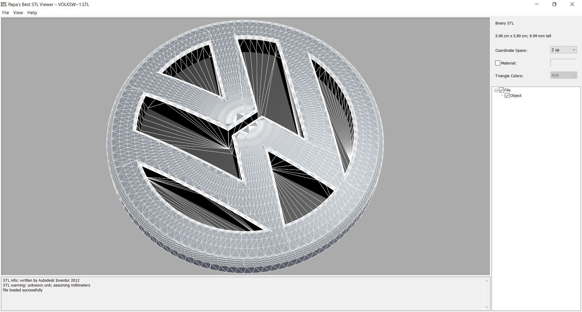 Archivo STL Logotipo - VolksWagen・Plan de impresión en 3D para ...