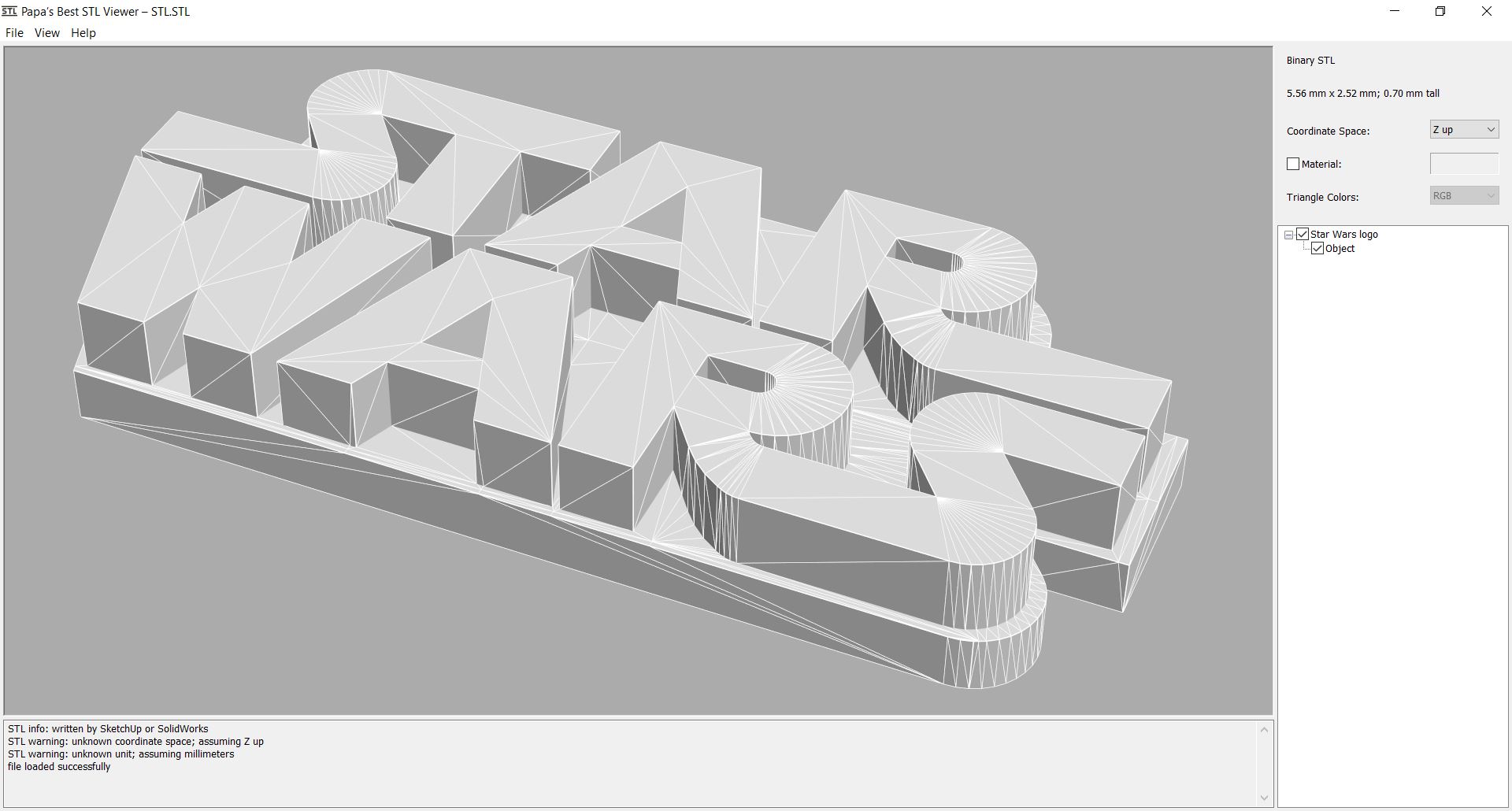 STL file Logo - starwars・3D printer design to download・Cults