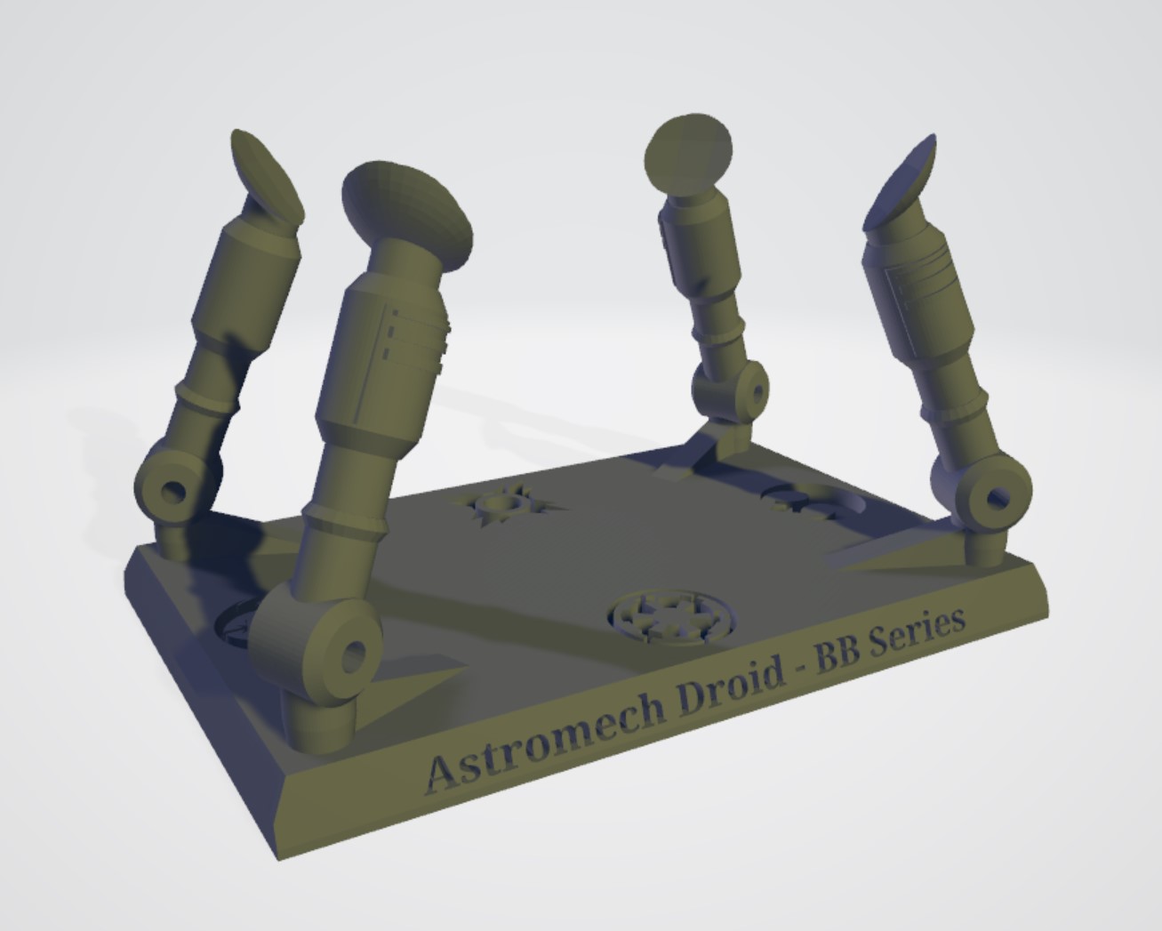 STL file BB Droid Stand (Disney Droid Depot)・3D printer model to ...
