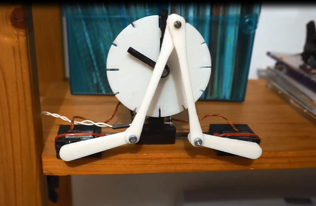 Free STL file 3D printed kinetic Servo clock・3D printable design to ...