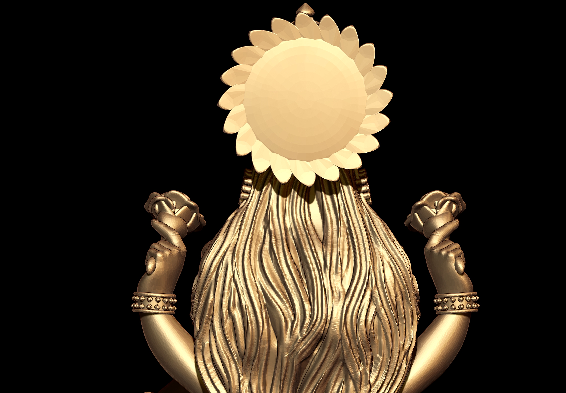 STL file Hindu Goddess Model 01・3D print object to download・Cults