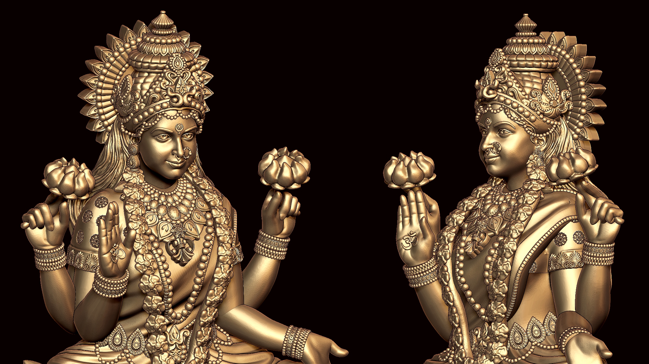 STL file Saraswati Mata 3D Model 01 🛕・3D printer model to download・Cults