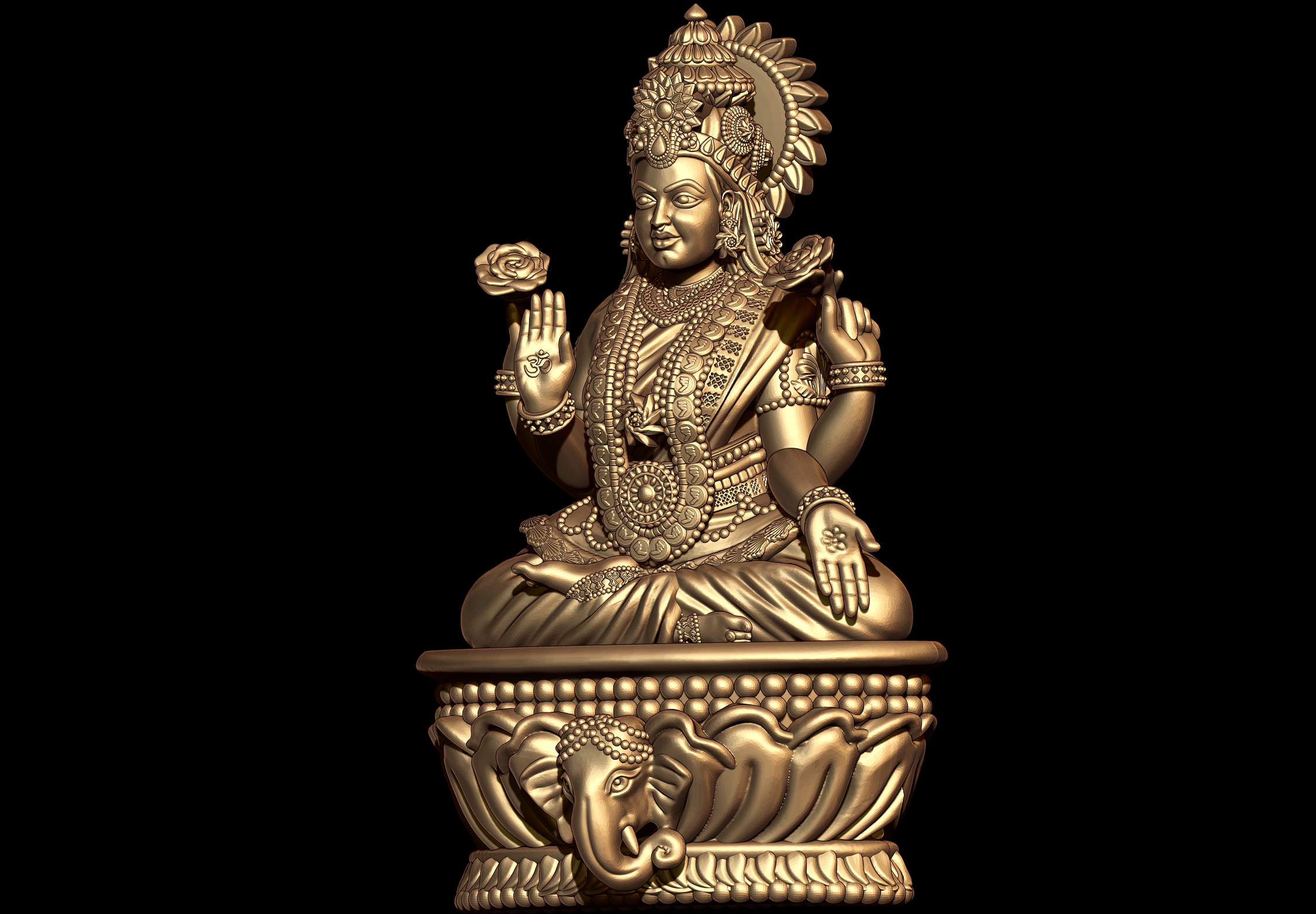 STL file Hindu Goddess Model 01・3D print object to download・Cults