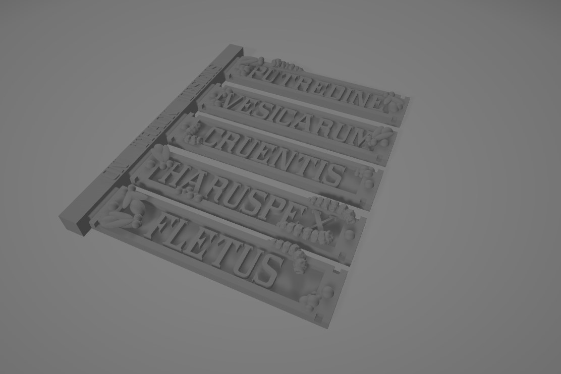 STL file Plague follower tank name plates・3D printing template to ...