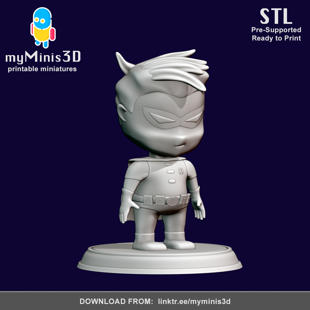 STL file Cute chibi figures of Batman and Robin | 3D print models. 🎲・3D ...