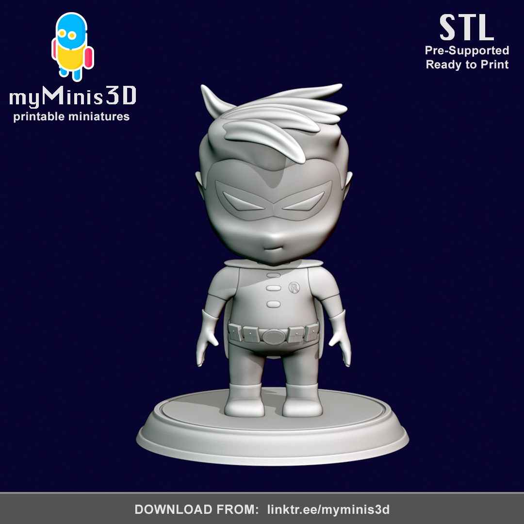 STL file Cute chibi figures of Batman and Robin | 3D print models. 🎲・3D ...