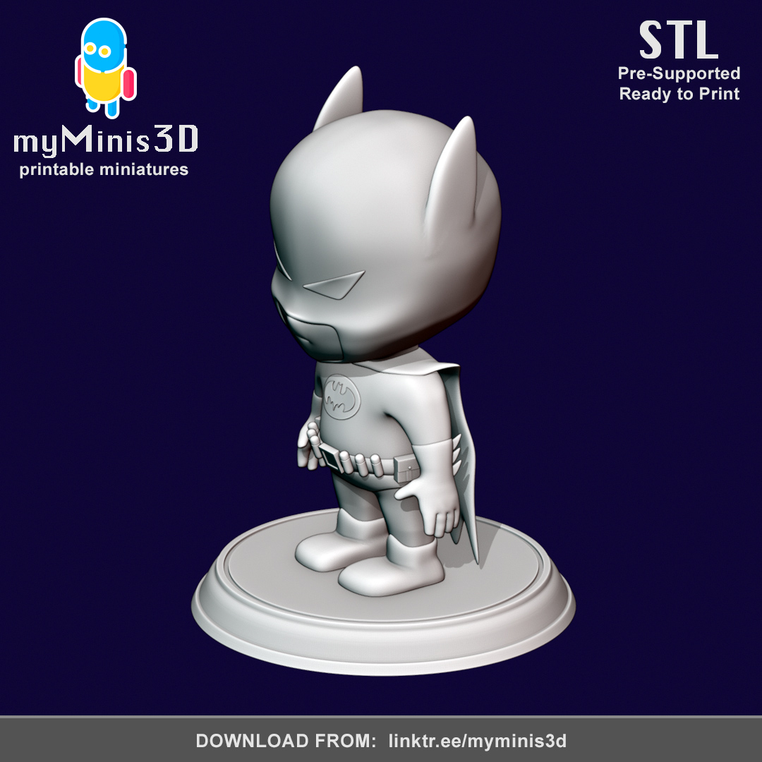 STL file Cute chibi figures of Batman and Robin | 3D print models. 🎲・3D ...