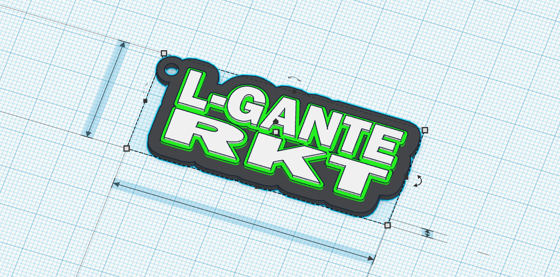 STL file L-GANTE RKT KEY RING・3D print design to download・Cults