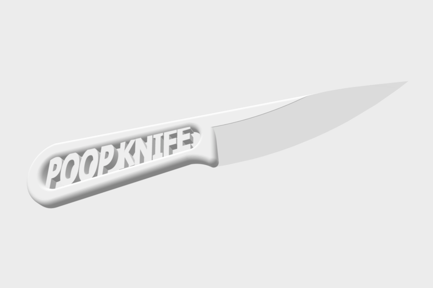 STL file The Poop Knife・3D print model to download・Cults